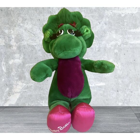 Toys | Barney Baby Bop Plush 7 Inch The Lyons Group Green Stuffed ...